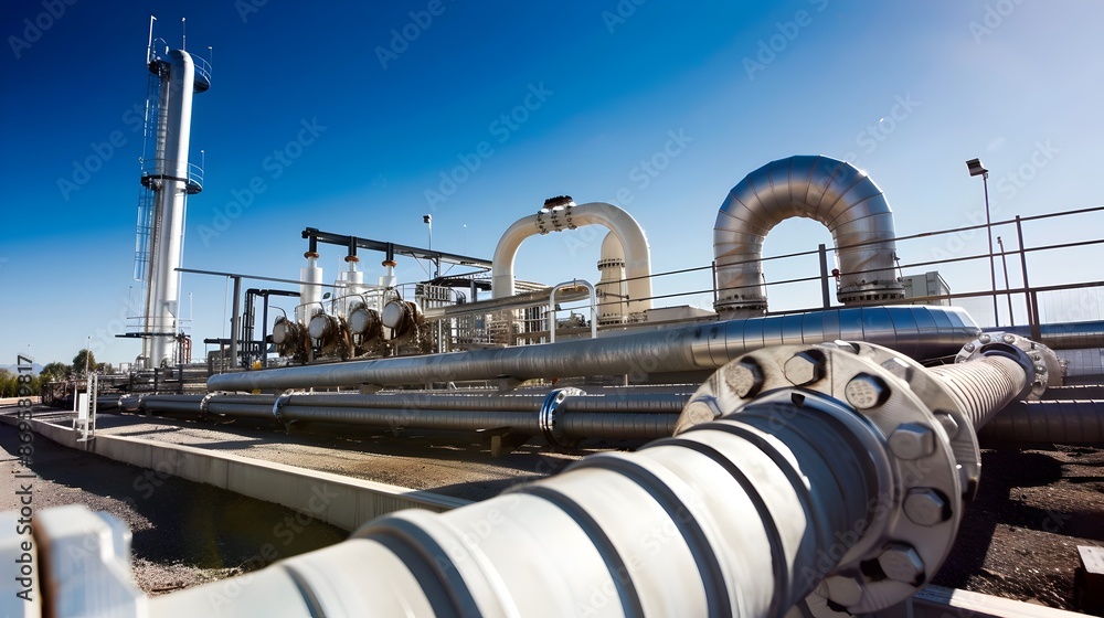 Electricity Power Plant with Gas Pipeline Linking Energy Supply and ...