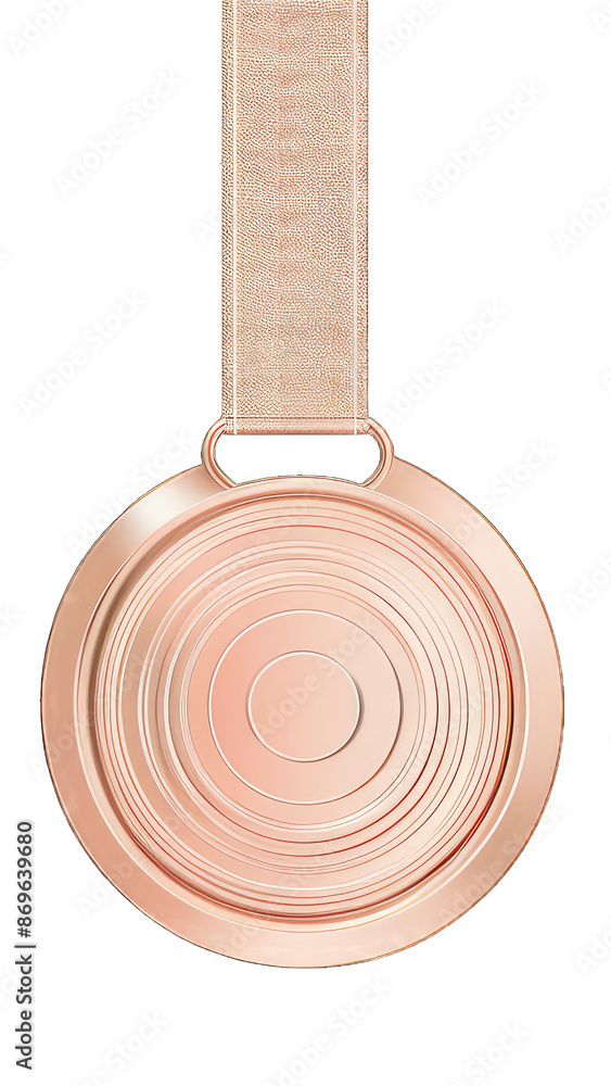 Concept 2024 Summer Olympics, bronze medal, 3rd place, png, on ...