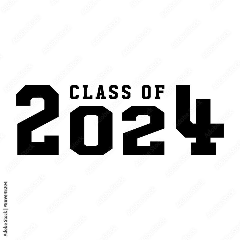 Class of 2024 design, College t-shirt design printable text vector ...