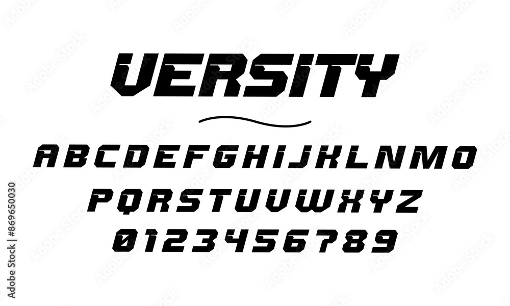 versity Abstract font alphabet. Minimal modern urban fonts for logo ...
