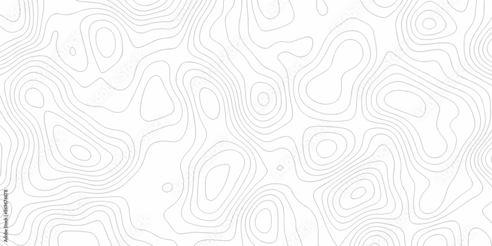 Vector geography landscape Topo contour map on white background ...