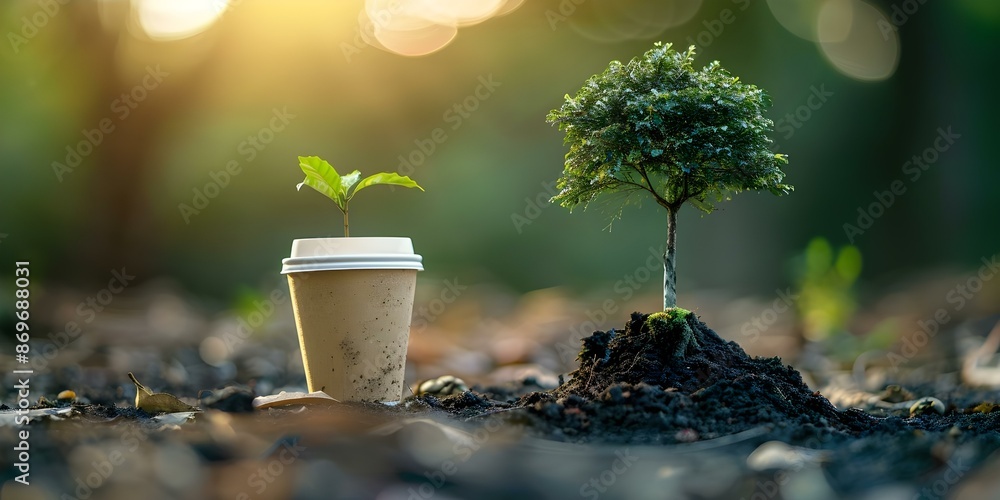 The Symbolism of the Coffee Cup Tree Embracing Reusables to Minimize ...