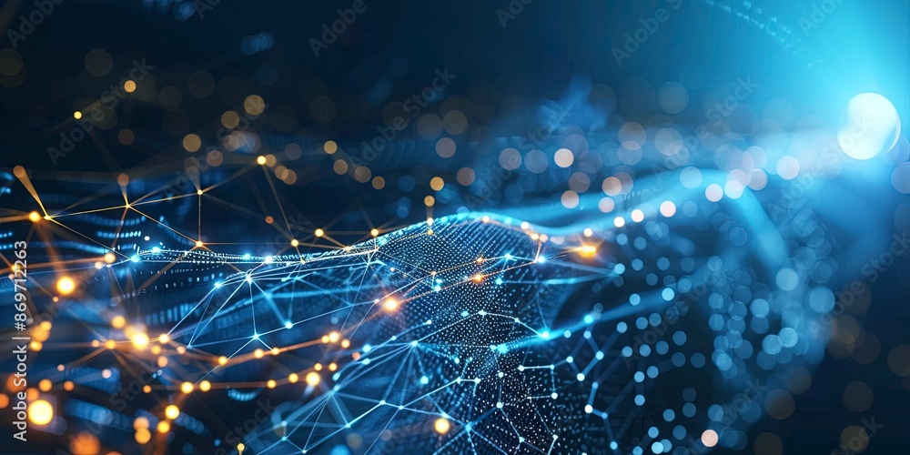 Technology connection shape.Abstract photo of Computer generated ...