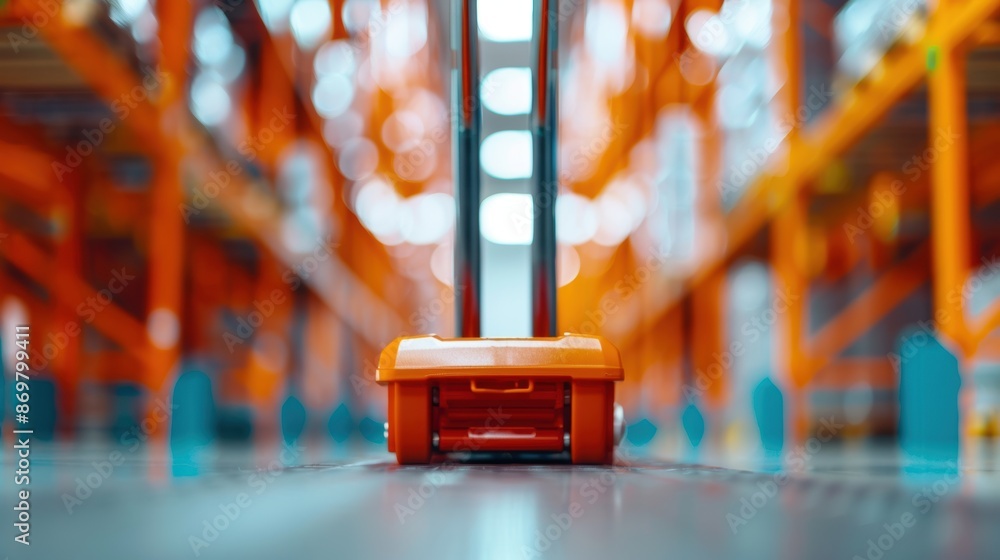 Workers using ergonomic lifting equipment in a warehouse, promoting ...