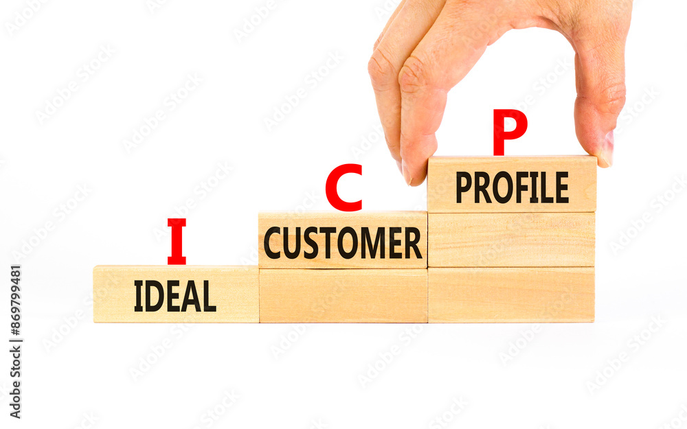 ICP ideal customer profile symbol. Concept words ICP ideal customer ... ICP ideal customer profile symbol. Concept words ICP ideal customer ...