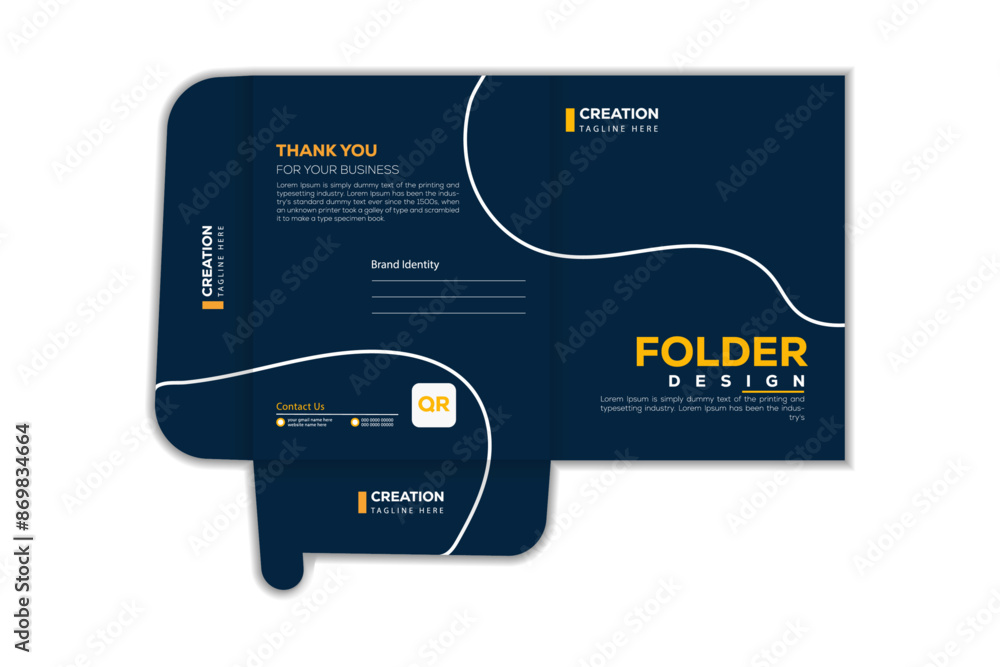 abstract layout and concept, creative folder template, modern cover ...