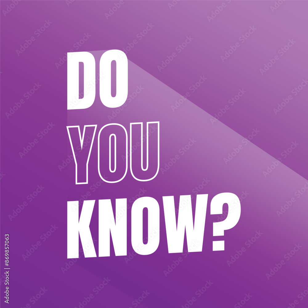 Did you know fun fact question icon illustration design, Have you heard ...