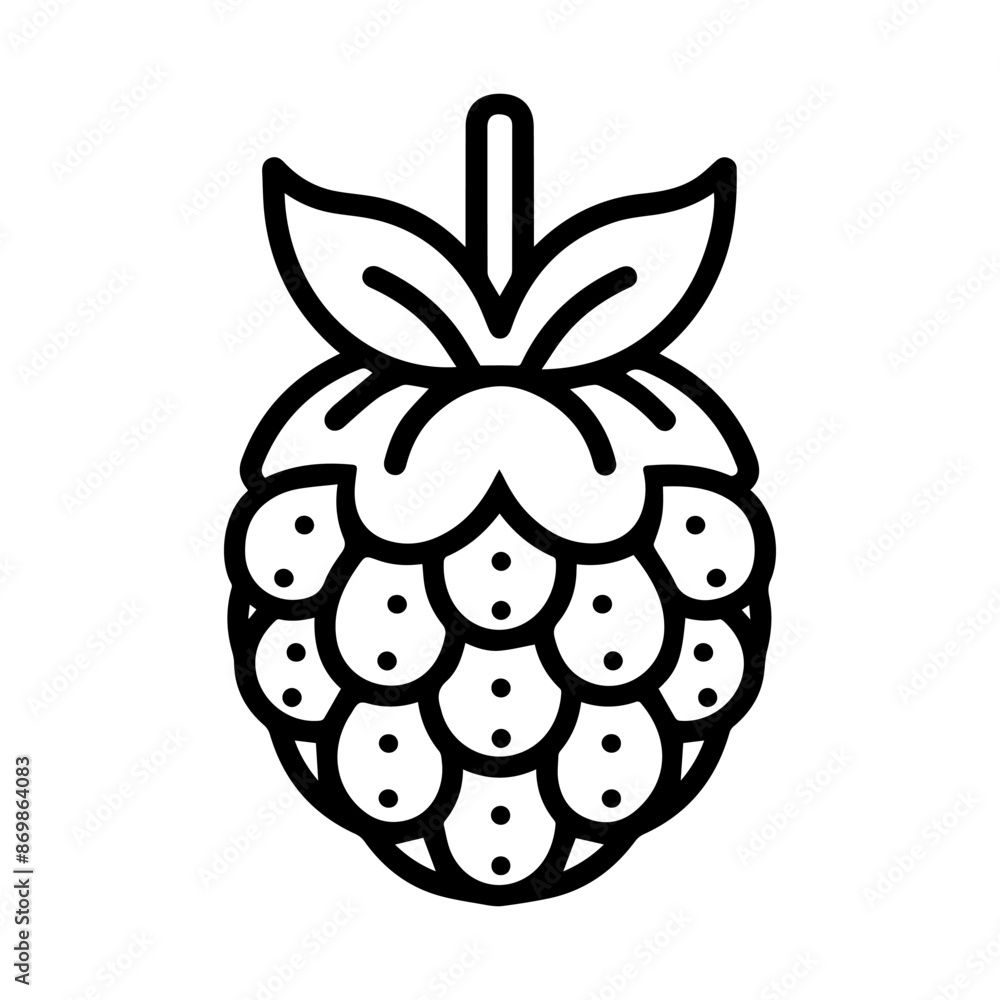berry icon or modern line symbol. Vector line art and icon design with ...