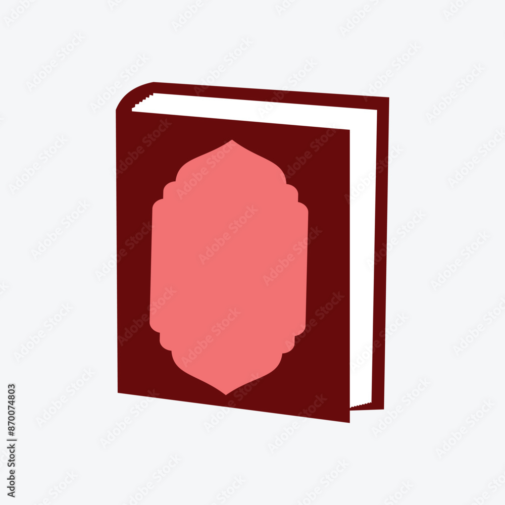 Quran icon in flat style. Illustration on white background ...