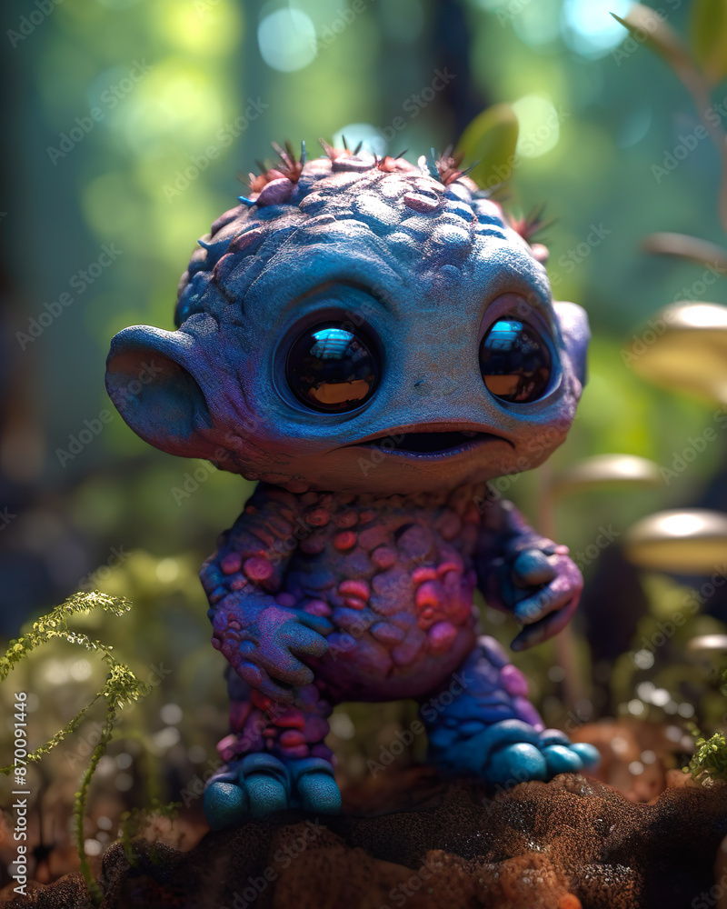 Baby Golem - Mythological, Creature, Animated, Cute, Kids Art, Fantasy ...