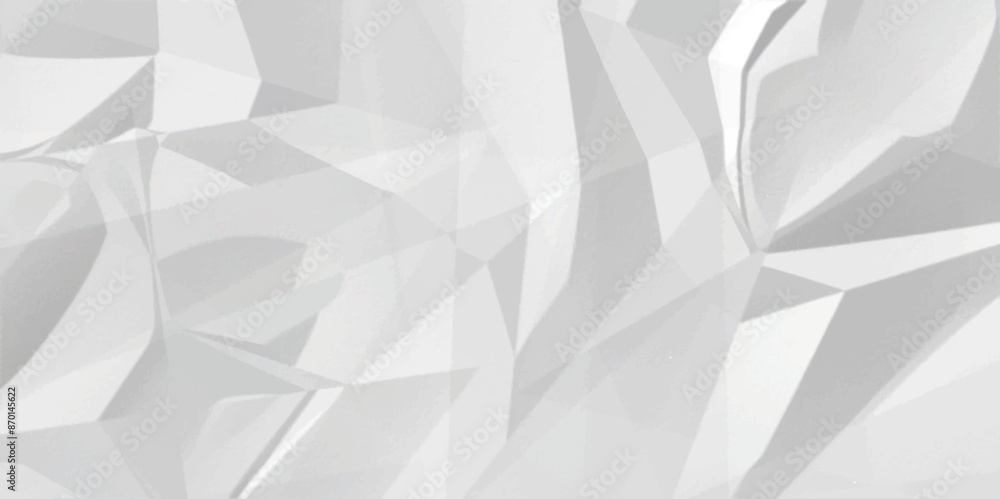White crumpled Paper texture background. Clean empty white wrinkled ...