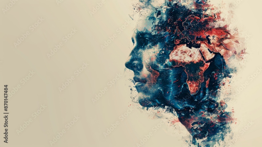 Global Compassion: World Map Design for International Mental Health Day ...