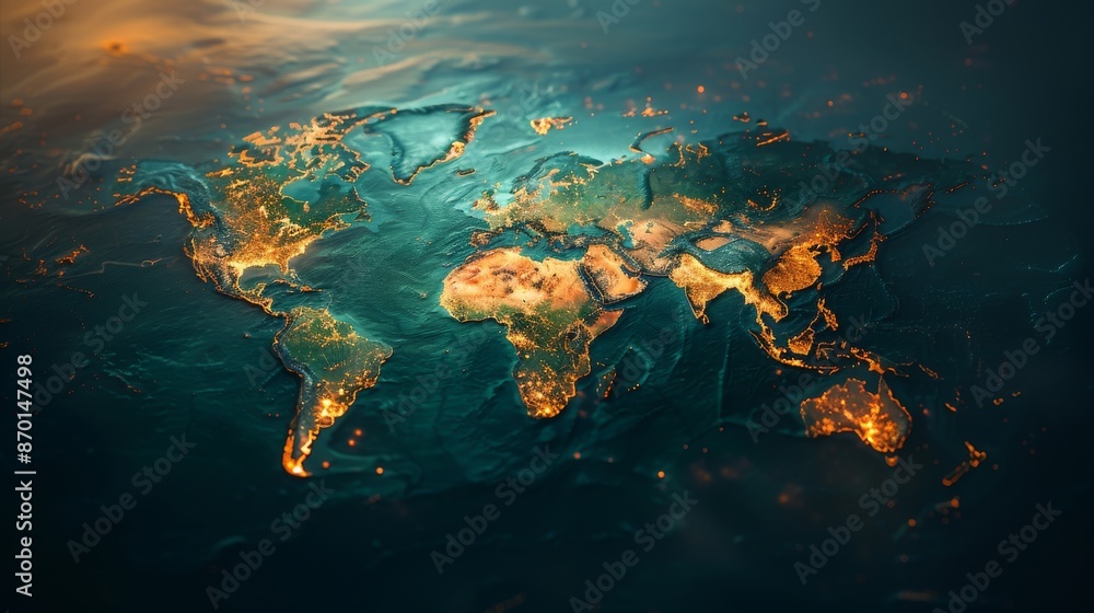 Global Compassion: World Map Design for International Mental Health Day ...