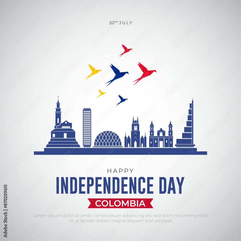 July 20 - Happy Independence Day Colombia Post and Greeting Card ...
