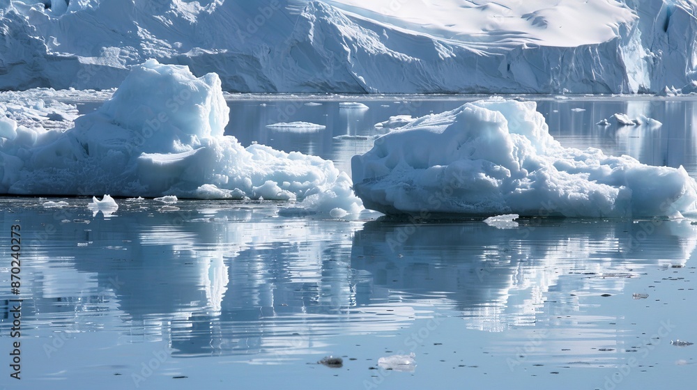 The polar ice caps and glaciers of Earth act as vital indicators of ...