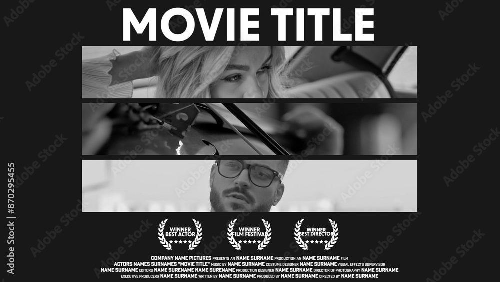 Modern Action Adventure Animated Movie Intro Trailer Title Stock ...