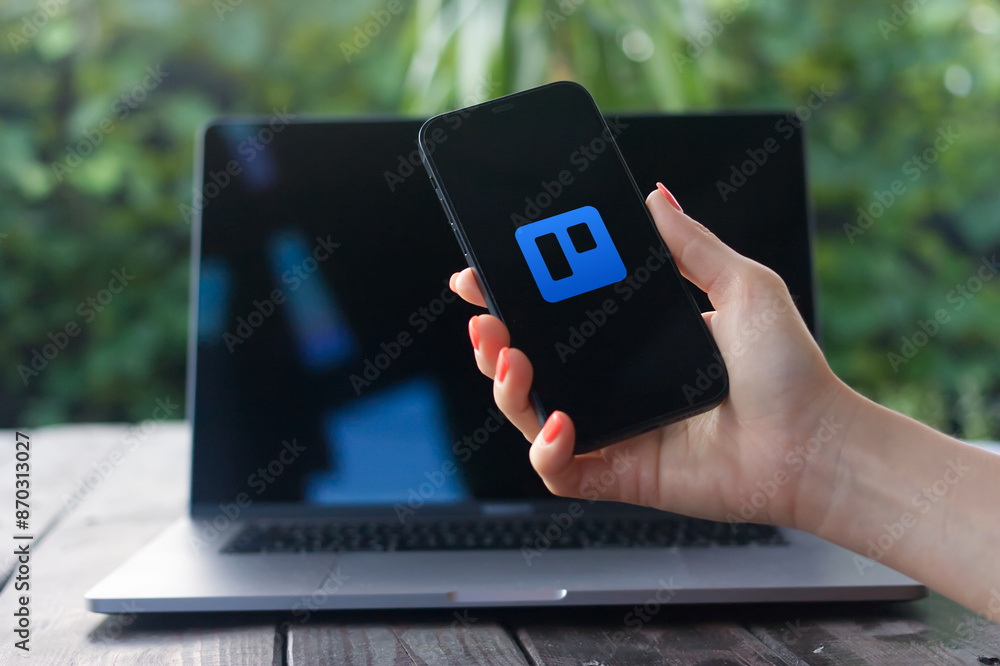 Trello logo, a visual project management tool by Atlassian using boards ...