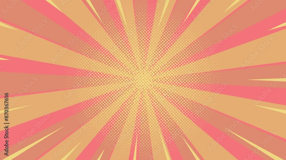 Pop art background, Motion graphics, High-speed abstract speed lines ...
