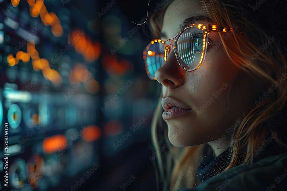 Business analysts working with complex datasets using data ...