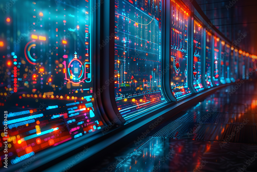 Business analysts working with complex datasets using data ...