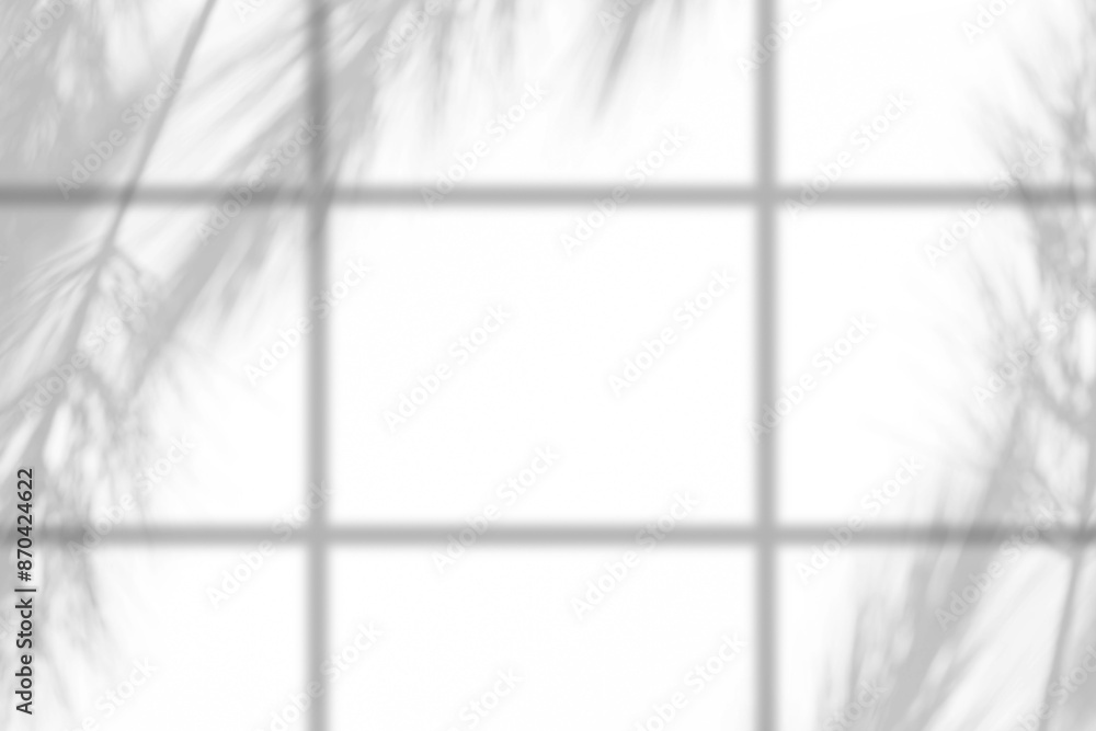 Shadow from light window. Window shadow effect. Reflect sun beams on ...