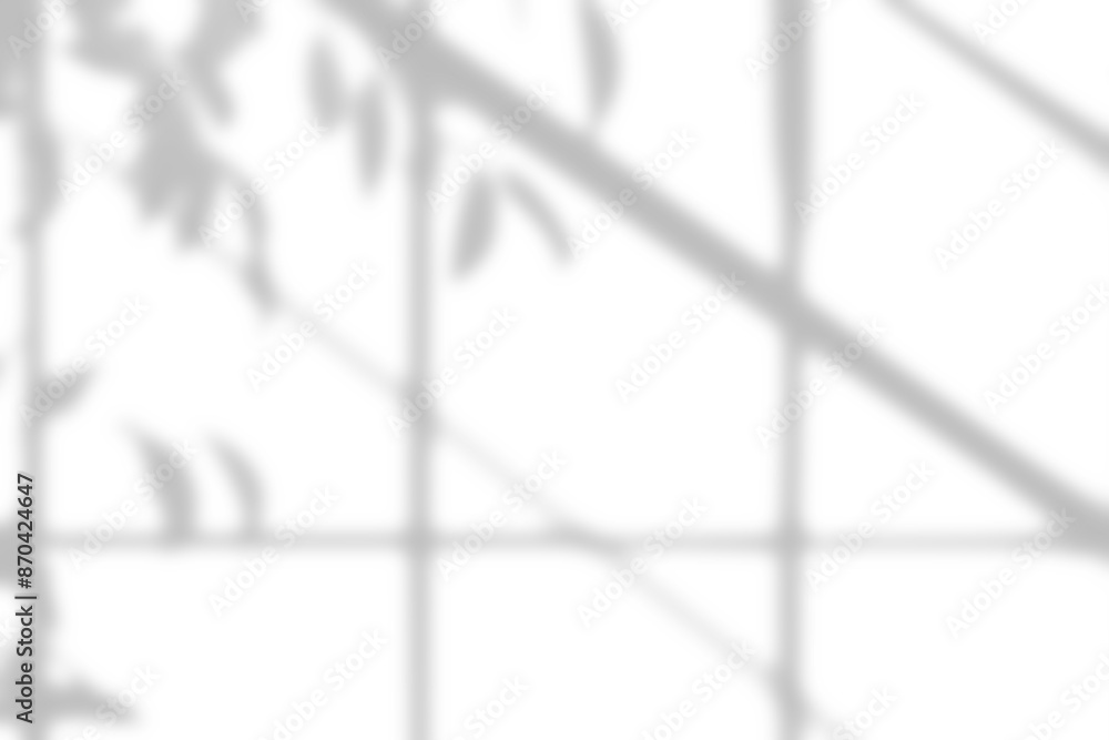 Shadow from light window. Window shadow effect. Reflect sun beams on ...