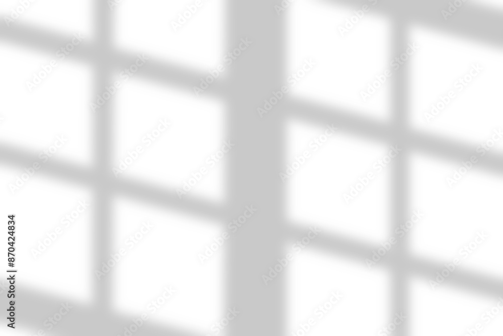 Shadow from light window. Window shadow effect. Reflect sun beams on ...