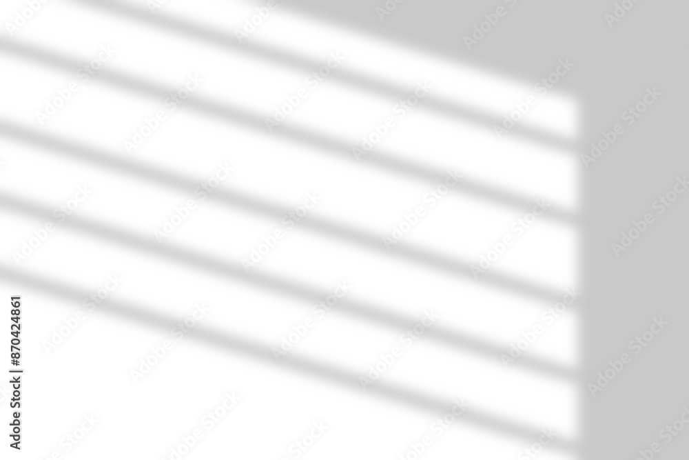 Shadow from light window. Window shadow effect. Reflect sun beams on ...