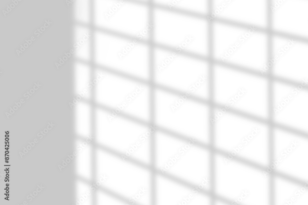 Shadow from light window. Window shadow effect. Reflect sun beams on ...