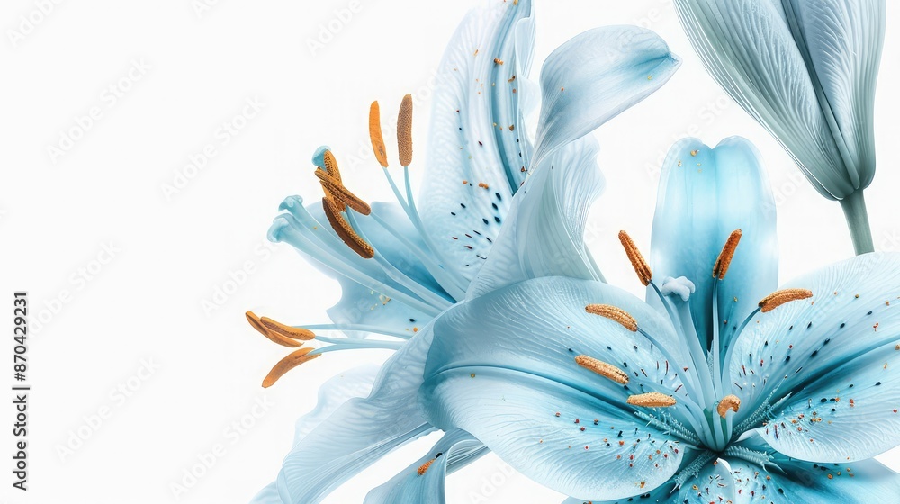 Blooming Lily Flower Transparent Background,Design illustration of a ...