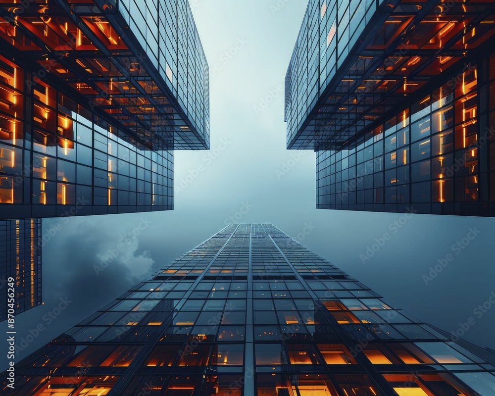 Carbon-neutral skyscrapers symbolize sustainable construction materials ...