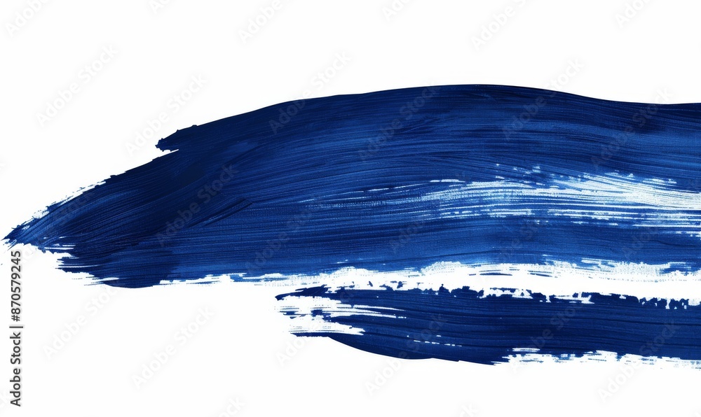 Blue paint brush stroke smear color texture swatch background lipstick ...