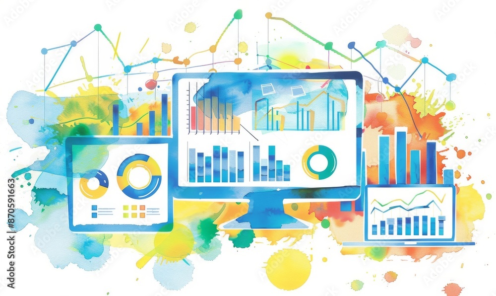 Data CRM business analysis customer report computer technology ...