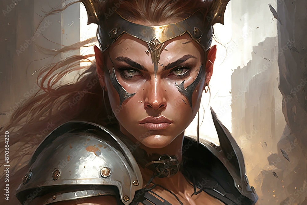 female, gladiator, triumph, battle, empowerment, strength, resilience ...