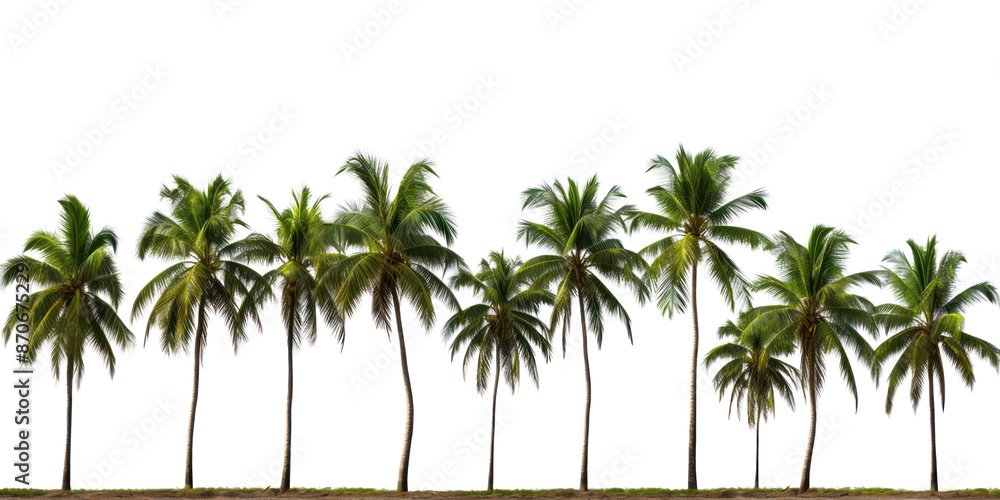 PNG Group coconut tree border landscape outdoors nature Stock ...