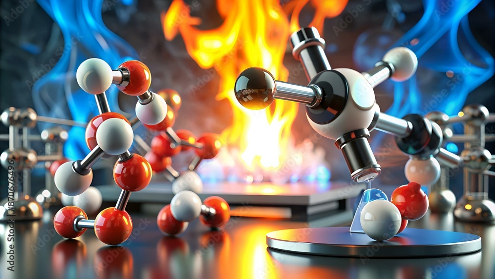 ammonium dihydrogen phosphate molecular structure, 3d model molecule ...