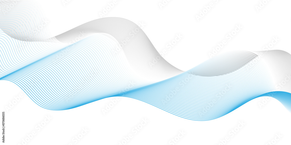 Vector minimal technology diagonal blue blend line dynamic frequency ...