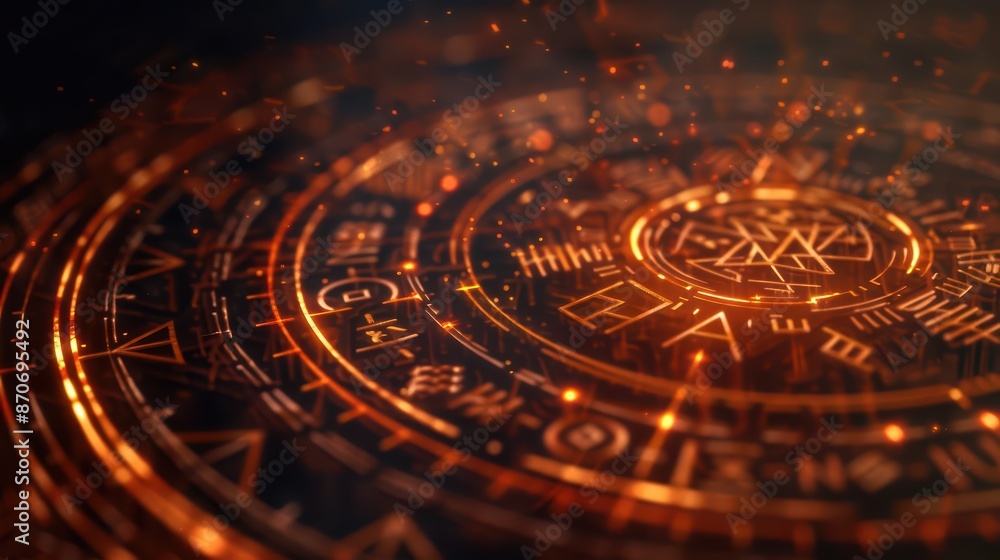 Mystical background designs for presentations and broadcasts include ...