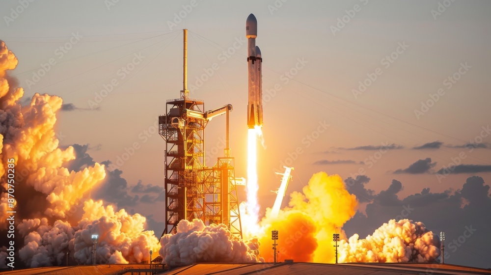 first ever launch of the SpaceX starship from launchpad 39a at cape ...