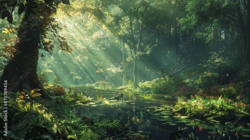 The forest hums with life, a vibrant ecosystem where every creature ...