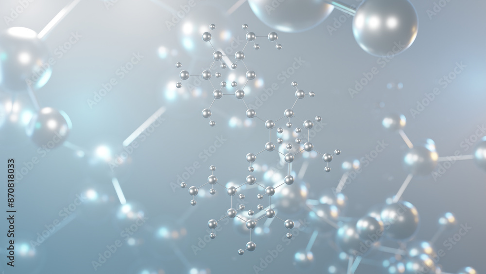 kanamycin a molecular structure, 3d model molecule, antibiotic ...