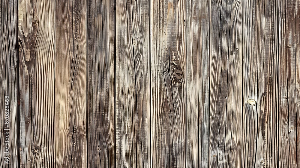 Rustic Wood Texture Background with Vertical Planks and Knots for ...