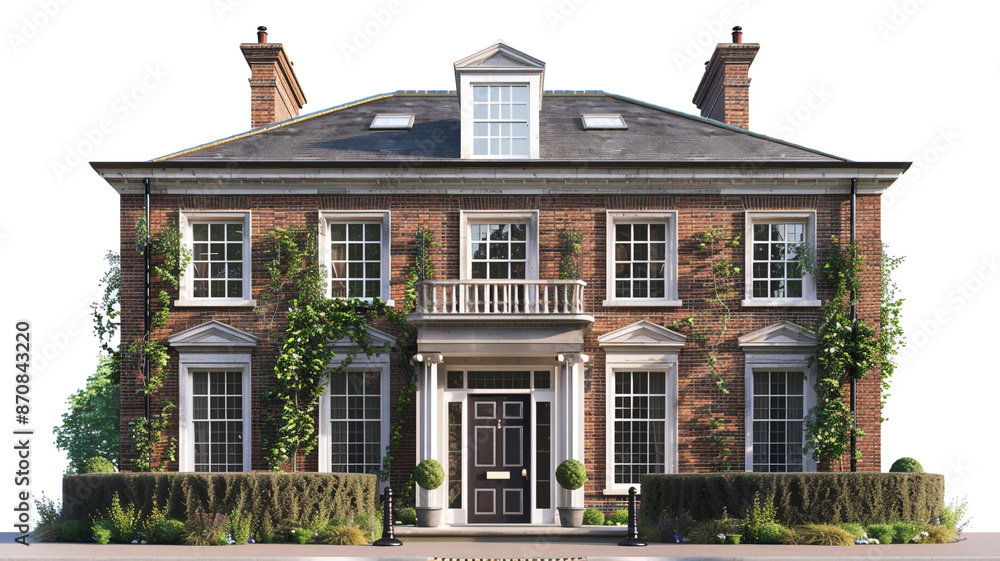 3d house model on white background. 3D house model, white background ...