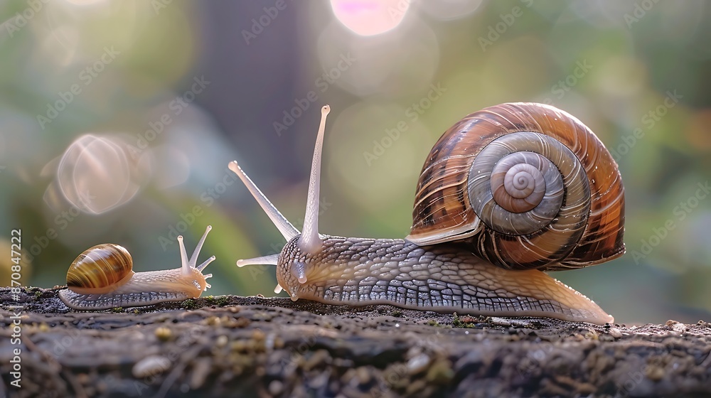 Life Cycle of a Garden Snail: Egg to Juvenile to Adult in Macro with ...