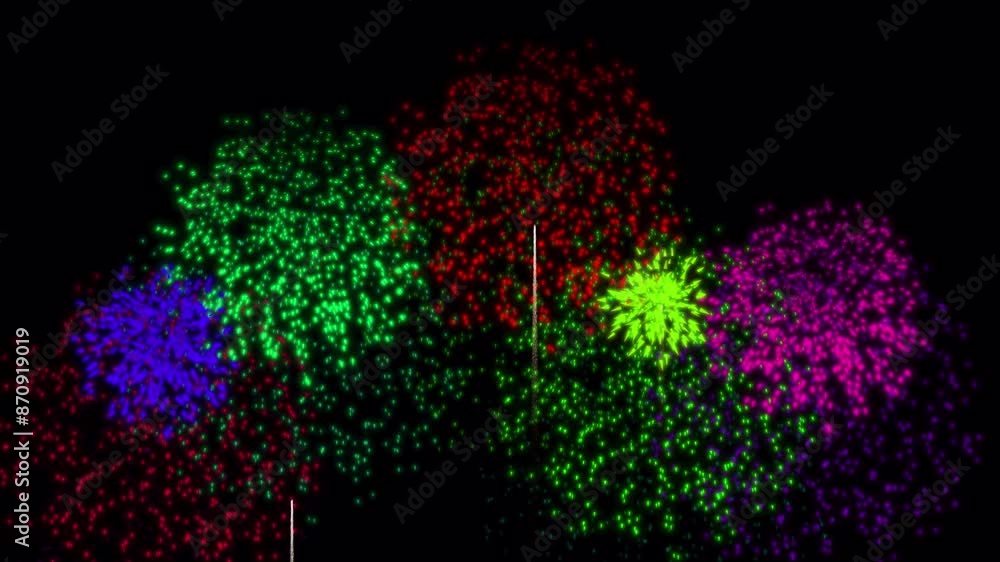 Fireworks on transparent background. Animated backgrounds for fireworks ...