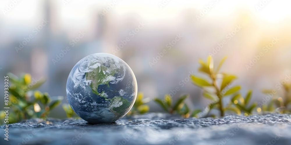 Earth is a mix of polluted and clean areas showing environmental ...