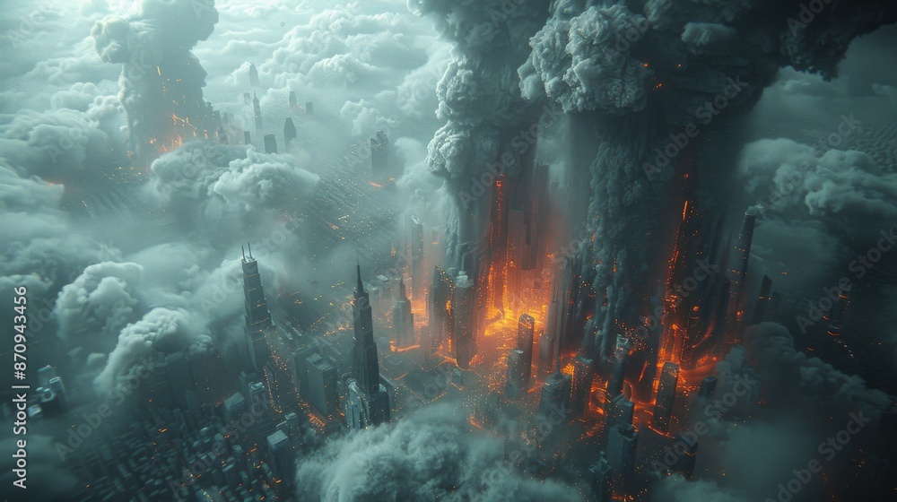 the sky fell on the city. military operations, battle of worlds ...