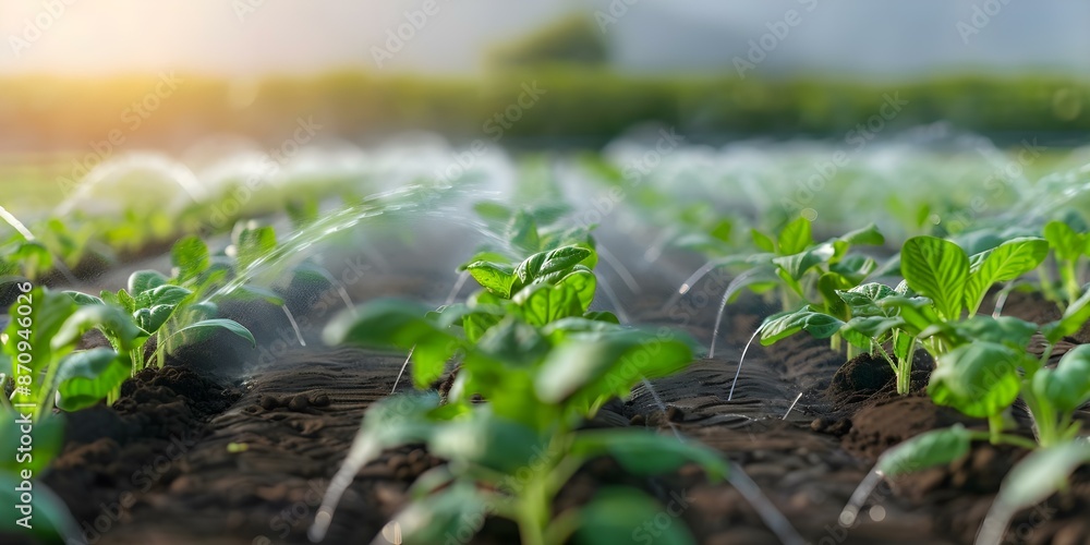 Smart irrigation system with pest repellent feature safeguards crops ...