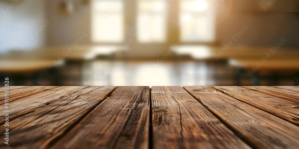 Vintage wooden classroom desk symbolizing education in simpler times ...