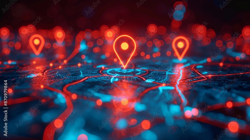 Future map pin position Background information on AI technology Stock ...